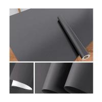 China Green Self Adhesive Matt Foil Film Kitchen Cabinet Wallpaper Sticker Peel Off for sale