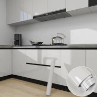 China PET Kitchen Waterproof Wall Sticker Silver Grey Anti Oil Wallpaper For Kitchen for sale