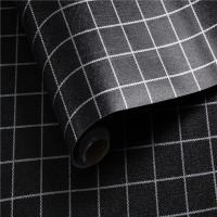 China 3d Pvc Modern Design Waterproof Wallpaper Stripes Plaid Pattern for Home Decoration for sale
