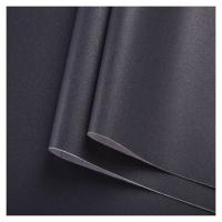 China Solid Color Sand Surface PVC 3D Wallpaper for Hotel Interior Decoration Orange 0.18mm-0.21mm Thickness for sale