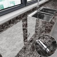 China ECO White Marble Effect Wallpaper 10m Waterproof Oil Proof Wallpaper for sale