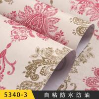 China 3D Red Flower Wallpaper 45cm Width PVC Vinyl Wall Covering for Home Decor Stickers for sale