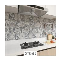 China OEM/ODM Kitchen Foil Sticker Backsplash Wallpaper with Fireproof and Removable Design for sale