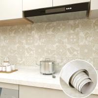 China OEM/ODM Kitchen Foil Sticker Backsplash Wallpaper with Fireproof and Removable Design for sale