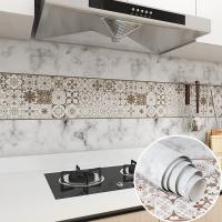China OEM/ODM Kitchen Foil Sticker Backsplash Wallpaper with Fireproof and Removable Design for sale
