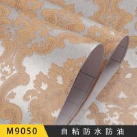 China 3D Vinyl Wallpaper for Living Room Peel and Stick Damask Design Flower Removable Home Wallpaper for sale