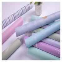 China Modern Korean Style Design Water-proof PVC Adhesive Wallpaper for Simple Bedroom Decoration in Factor for sale