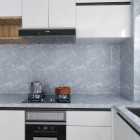 China 80CM Width Marble Sticker Anti Oil Waterproof Kitchen Wallpaper Modern Design PVC Kitchen Backsplash Sticker for sale
