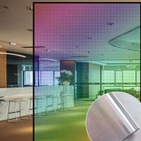China Office Home Decoration Glass Film with Back Glue and 6 Different Colors in Shining Rainbow Effect for sale