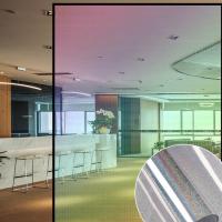 China Office Home Decoration Glass Film with Back Glue and 6 Different Colors in Shining Rainbow Effect for sale