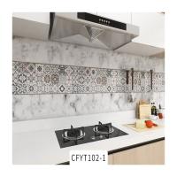 China Modern Design Removable Foil Sticker for Kitchen Backsplash Peel Off Anti-Oil Kitchen Sticker for sale