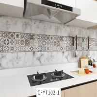 China Self Adhesive Removable Decorative Tile Stickers for Wall Peel and Stick Moroccan Tiles Backsplash Waterproof Kitchen for sale