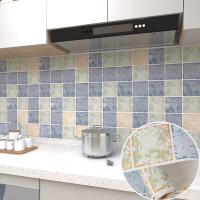 China Self Adhesive White Brick Peel and Stick Mosaic Kitchen Backsplash Sticker Roll Size 0.60 M width *100M length for sale