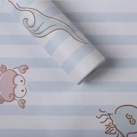 China Sea World Cartoon Kids Room Wall Sticker Eco-friendly Kids Room Decoration Wall Paper 3D for sale