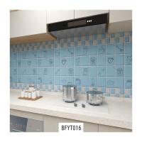 China Waterproof Peel and Stick Wall Tile Stickers for Kitchen Backsplash Decor Geometric Pattern Heat Insulation for sale