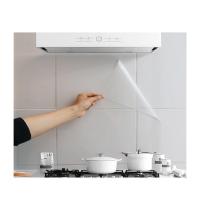 China Kitchen Cabinet Oil-Proof Sticker Transparent Vinyl Wallpaper Greaseproof Sticker for sale