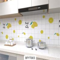 China PVC Material Kitchen Sticker Thicken Durable Vinyl Wallpaper Oil Proof for sale