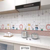 China PVC Material Kitchen Sticker Thicken Durable Vinyl Wallpaper Oil Proof for sale