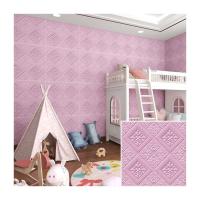 China Nursery Room And Bathroom Wall Stickers 3D Foam 70x70 PE Foam Wallpaper for sale