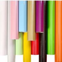 China Orange Blue Green Glossy Peel And Stick Wallpaper 60cm 120cm Countertop Wallpaper for sale