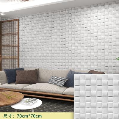 China Soundproof PE Foam Brick Wallpaper 70x70 Wall Sticker 3D PE Foam for sale