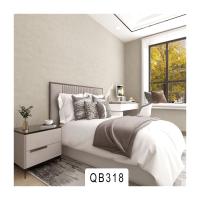 China Smoke Proof Pink Fabric Wall Paper For Girls Peel Off Stick Textured Fabric Wallpaper for sale