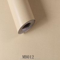 China Vinyl Wallpapers 3D Texture Korean Design Mildew Proof Solid Color PVC Adhesive Wallpaper Wall Sticker Furniture Sticker for sale