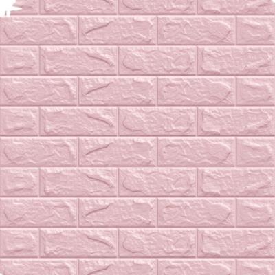 China White Brick Self-adhesive 3D Foam Wallpaper 5.0mm Thickness for Wall Coating for sale