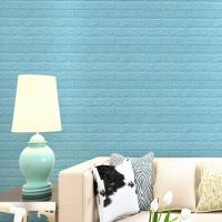 China PE Foam 70cm*77cm Soft Packages Design Style 3D Brick Wall Sticker Entertainment Wall Panel Home Decor Peel Off Wall Wallpape for sale