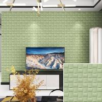China Pink Color Home Decoration Wallpaper Wall Stickers 3D Design Removable for sale