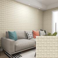 China Pink Color Home Decoration Wallpaper Wall Stickers 3D Design Removable for sale