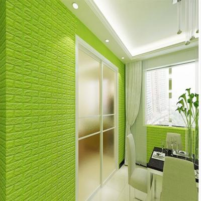 China Entertainment 3D PE Foam Brick Self Adhesive Soft Wall Sticker Wallpaper for Kids Room Wall Coating for sale