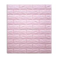 China 3D PE Foam Wall Sticker Brick Self Adhesive Wall Covering Moisture-Proof 120g-150g/pcs Function for Interior Home Decor for sale