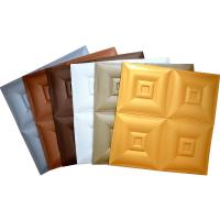 China Soft Packages Design 3D Foam Wallpaper Gold Wall Paper DIY Self-Adhesive Wall Stickers Wall Panels 10mm Thickness for sale