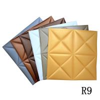 China Soft Packages Design 3D Foam Wallpaper Gold Wall Paper DIY Self-Adhesive Wall Stickers Wall Panels 10mm Thickness for sale