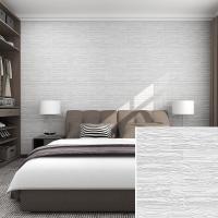 China Interior Wallpaper Wood Grain PE Foam 3D Decoration Wall Coating Sticker with Anti-Static Function for sale