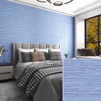 China Interior Wallpaper Wood Grain PE Foam 3D Decoration Wall Coating Sticker with Anti-Static Function for sale