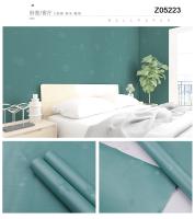 China Interior Blue Embossed Wallpaper Self Adhesive Wallpaper Waterproof Decoration for sale