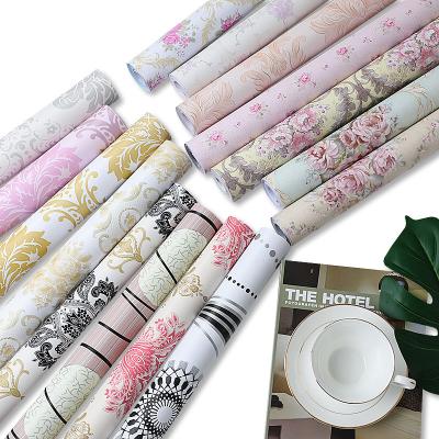 China Embossed PVC Wall Paper 3D Self-adhesive Wallpaper for Bedroom Waterproof Peel and Stick for sale