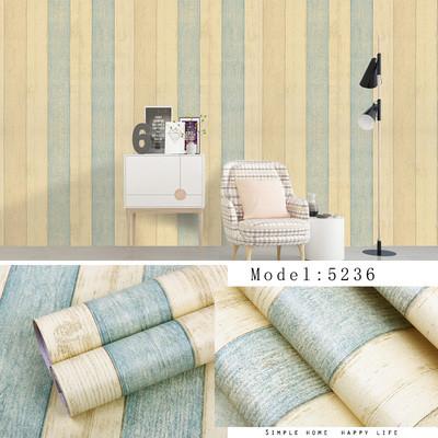 China 3D Wooden Grain Self Adhesive DIY Wallpaper Floral Wallpapers for Home Decoration for sale