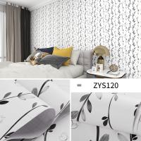 China Floral 45cm Self Adhesive PVC 3D Wallpaper for Home Decoration Furniture Renovation for sale