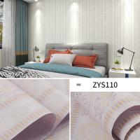 China Apartment Decoration 0.45m*10m Waterproof 3D Brick PVC Wallpaper Back with Glue Rolls for sale