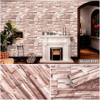 China Walls with Modern Floral Design Waterproof 3D Brick Wallpaper backsplash wallpaper for sale