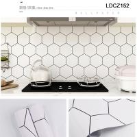 China Soundproof Home Decor Washable Wallpaper for Bathroom and Kitchen Tile Easy to Install for sale