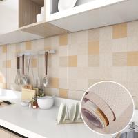 China Vinyl Wallpapers Kitchen Brick PVC Wallpaper Bedroom Wall paper Oil proof 3D Wall Sticker for sale