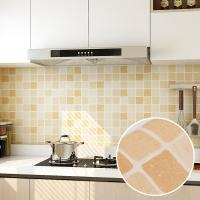 China ECO-Friendly Tile Mosaic Sticker Self Adhesive Wall Decor Vinyl Tile Sticker for Bathroom for sale