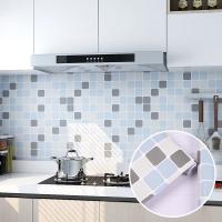 China Modern Style Peel and Stick Kitchen Backsplash Wallpaper Fireproof PVC Vinyl Wall Tile Stickers for sale
