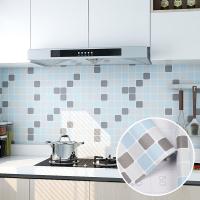 China Modern Style Peel and Stick Kitchen Backsplash Wallpaper Fireproof PVC Vinyl Wall Tile Stickers for sale