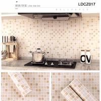China Paper Back Vinyl Wallpapers Waterproof Self-adhesive Wallpaper Mosaic Tile/Ceramic Wallpaper for sale