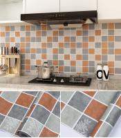 China Kitchen Wallpapers Mosaic Paper Removable Wallpaper Peel and Stick Matt Wallpaper for Bathroom for sale